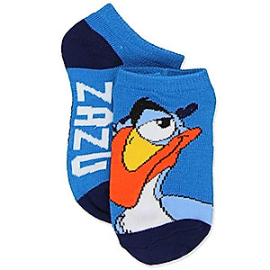 Disney The Lion King-Teen-Adult's 6 pack Socks Set (Shoe: 4-10 (Sock: 9-11), Blue/Multi)