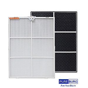 PUREBURG Replacement Filter Compatible with Alen BreatheSmart 75i Air Purifier,H13 HEPA 4-Stage Filtration Activated Carbon Fits B7-Fresh, B7-MP-Pet & B7-Pure