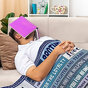 Gifts for Brother, Fathers Day Brother Gift from Sister, Gifts for Brother Adult, Birthday Gifts for Brother, Brother Birthday Gifts from Sister Or Sister, to My Brother Throw Blanket 50x60 Inch