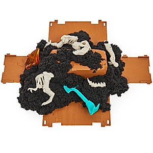 Kinetic Sand, Dino XCavate 3-Pack, Made with Natural Sand, Play Sand Sensory Toys for Kids Ages 6 and Up