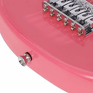 Smartxchoices 30" Inch Kids Electric Guitar with 5W Amp Cable Cord Pick Shoulder Strap Much More Guitar Combo Accessory Kit for Beginner Starter (Pink)