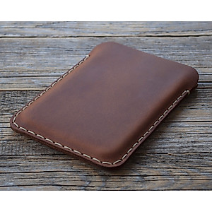 Bovine leather cover for Microsoft Surface Duo 2 case, made in Europe (for Duo 2 with a Bumper, Brown)