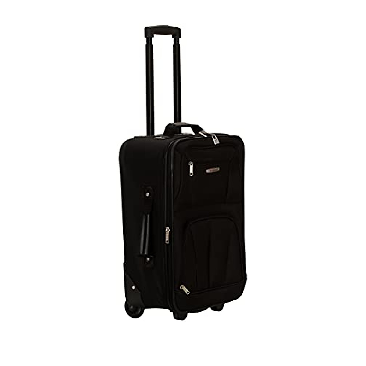 Rockland Fashion Softside Upright Luggage Set, Expandable, Black, 2-Piece (14/19)