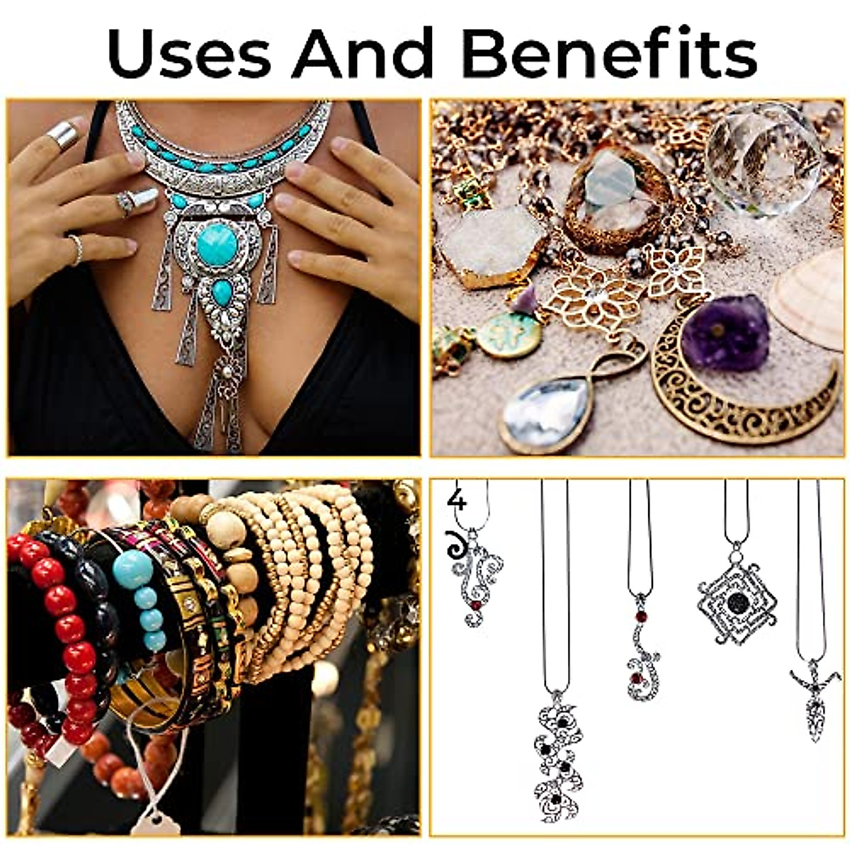 Anzlah Open Jump Rings and Lobster Clasps Jewelry Fixing Kit (1200 pcs Gold and Silver) with a Bent Nose Jump Ring Pliers, Tweezers, and a Jump Ring Opener (O Rings for Jewelry Making)