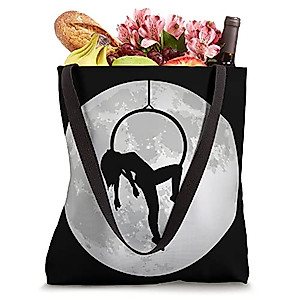 Aerial Moon Aerial Yoga Circus Lyra Trapeze Aerial Silk Tote Bag