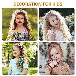 simarro Halloween Face Gems, 3 Sets of Temporary Tattoos Face Sticker Glitter Gemstones Rhinestones Eyes Face Body Tattoos for Music Festival Party Makeup Outfit Accessories