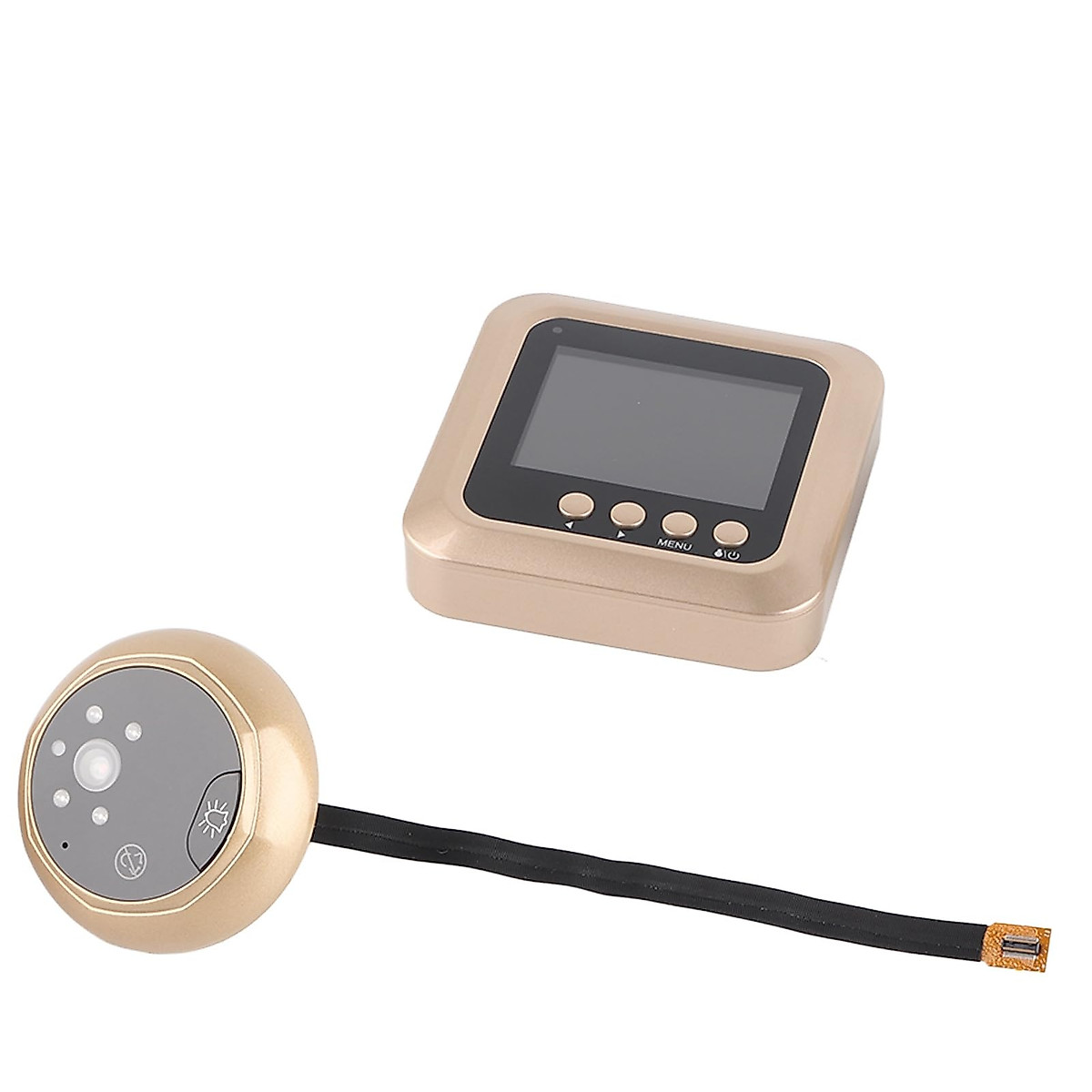 Video Doorbell, Peephole Door Camera Digital Door Viewer, Humanized FIFO Design 160 Degree Wide Angle 2.0MP Pixel for Videotape Home Security Take Photos