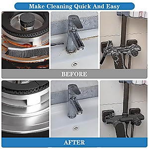 Crevice Cleaning Brush - 9 PCS Multifunctional Hard Bristle Crevice Cleaning Brush, Cleaning Tools Cleaning Brush for Household Use, Home, Kitchen, Bathroom, Window, Vehicle, Faucets, Toilet, Grout