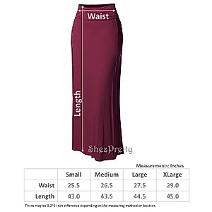 ShezPretty Women's Premium Fold Over High Waist Long Floor Length Maxi Skirt Drawstring (Large, DS-Dusty Olive)