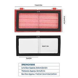 Magnifying Welding Lens, Eye-Protecting Welding Helmet Magnifier Lens 0.75/1.25/1.75/2.25 Diopter Welding Helmet Magnifier/Cheater Lens(1.25)
