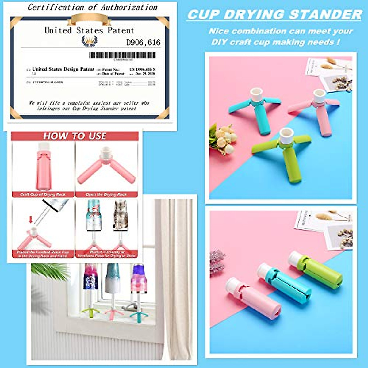 Double 2 Cup Turner Spineer for Crafts,Epoxy Resin 2 Tumbler Spinner Machine Kit,DIY Glitter Epoxy Tumblers