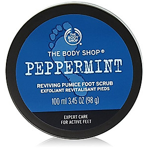 The Body Shop Peppermint Reviving Pumice Exfoliating Foot Scrub, 100ml