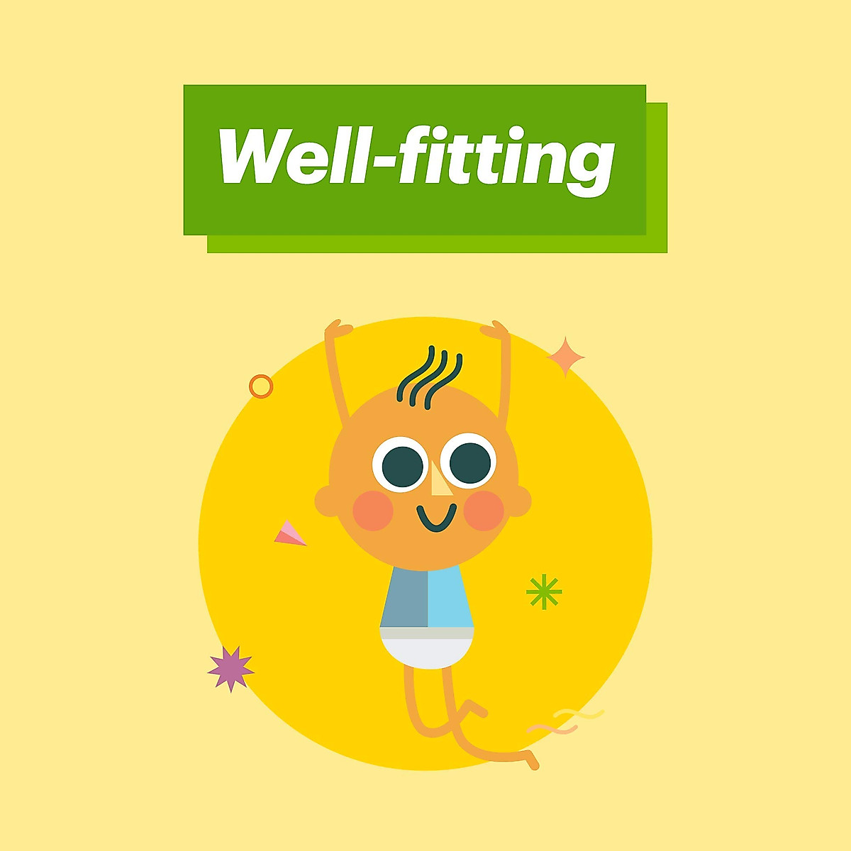 Babyganics Baby Diapers, Size 3 (16-28 lbs) 184 Count- Ultra Absorbent, Unscented, Made without Chlorine, Latex