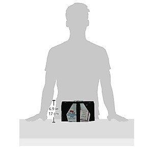 J.L. Childress Full Body Portable Baby Changing Pad, Fully Padded for Baby's Comfort, Waterproof, Opens to 19" X 30", Black, 1 Count (Pack of 1), (1105BLK)