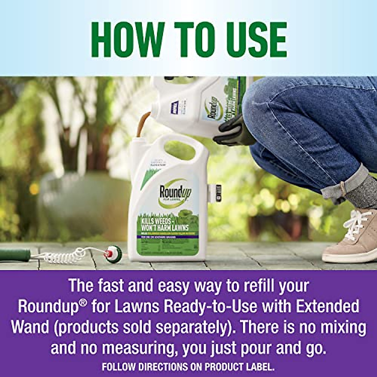 Roundup for Lawns₄ Refill (Southern) - All-in-One Weed Killer for Lawns, 1 gal.