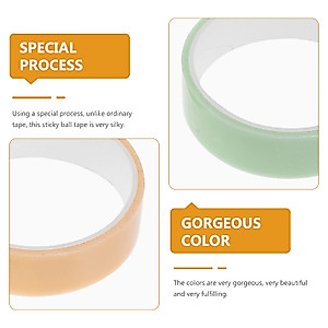 NUOBESTY Tape Rolling Balls Sticky Balls 5 Roll Sticky Ball Tape Candy Colored Decompression Sticky Ball Tape Decompression DIY Ball Style 2 Clear Sticky Tape