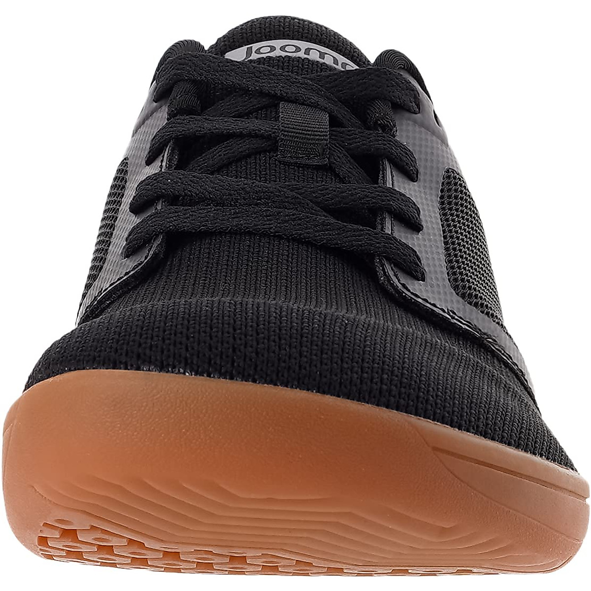 Joomra Men's Zero Drop Barefoot Trail Running Sneakers Minimalist Tennis Shoes Flat Wide Marathon Cross Trainer Size 12.5 Trekking Male Workout Sneakers Walking Zapatos para Hombres Black/Gum 46