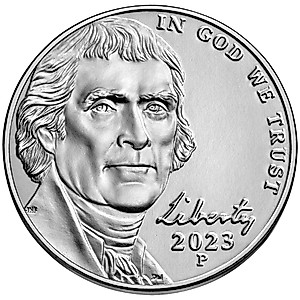 2023 Various 2023 P,D Jefferson Nickels Uncirculated 5C BU 2 Coin Set Nickel US Mint Ungraded