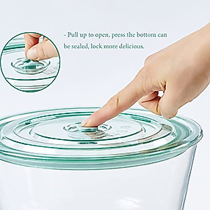 Opexscal 2-in-1 Trifle Bowl with Lid, Trifle Dish for Layered Desserts, Large Salad Bowl with Lid