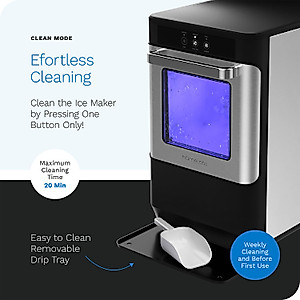 hOmeLabs Chill Pill Countertop Ice Maker - Perfect Ice in 8 to 10 Minutes - 26 Pounds Per Day Production To Keep You Iced Out Of Your Mind