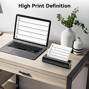 US Letter Thermal Printer Paper 8.5 x 11" for P81 Portable Thermal Printer, 4 Rolls Thermal Paper, Full Length 354", BPA Free Thermal Printer Paper