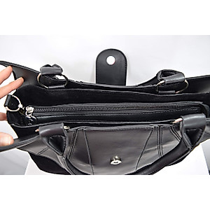 Restyle Night Creature Bat wings & Pentagram Black Velvet Gothic Handbag