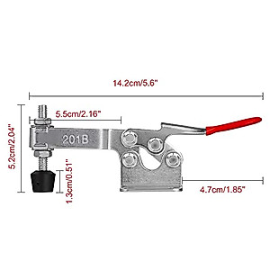 Accessbuy Toggle Clamp Hold Down Clamp 220Lbs Holding Capacity Antislip Horizontal Quick Release Toggle Clamp 4 Pack