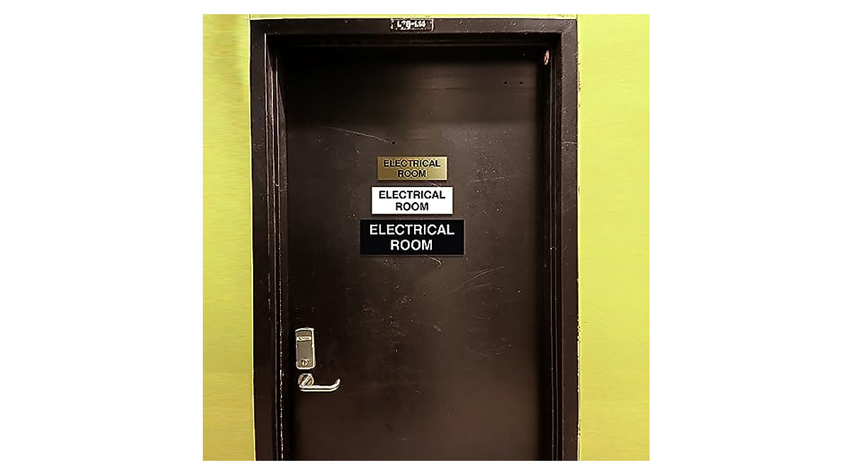 Basic Electrical Room Sign - Durable & Functional Design
