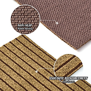 ANTPOP Runner Rug 2ft x 12ft Outdoor Indoor Runner Rugs with Rubber Backing Washable Rug Runner Carpet for Hallway Entryway Kitchen Bathroom Laundry Room Balcony Garage Patio