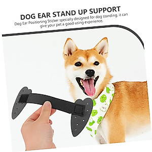 CIYODO 1 Set Ear Erector Pets Puppy Puppies Dog Ear Tape Dog Ear Correct Pet Ear Tape Dog Ear Standing Tape Dog Accessory Ear Stand up Tape Dog Ear Support Tape Dog Supply Black Polyester
