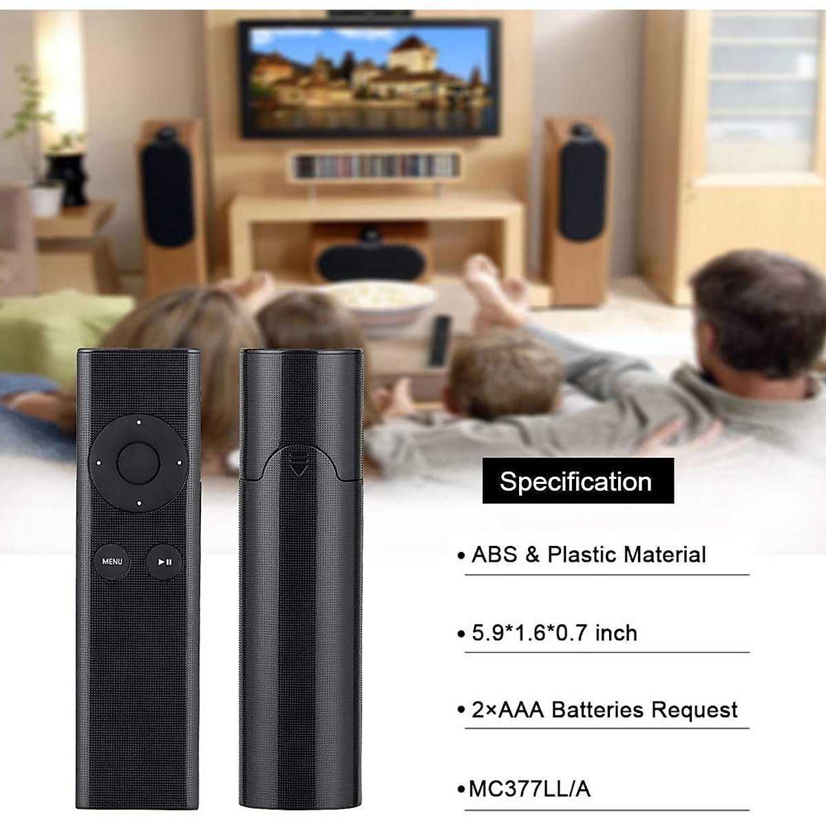 New Replaced Remote fit for apple 1 2 3 A1427 A1469 A1378 A1294 MD199LL/A MC572LL/A MC377LL/A MM4T2AM/A MM4T2ZM/A TV Macbook iPhone ipad ipod universal Dock Music System MC377LL