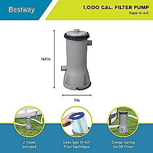 Bestway Flowclear 1000gal Filter Pump for Above Ground Pools