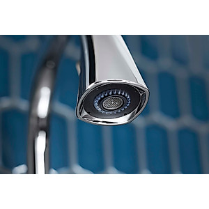 KOHLER R26281-SD-CP Maxton Touchless Pull-Down Kitchen Faucet with Soap Dispenser, Kitchen Sink Faucet with Pull Down Sprayer, Touchless Activation Faucet, Polished Chrome