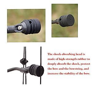 AMEYXGS String Stop Bracket String Decelerator Compound Bow Vibration Balance Stabilizer (Black)