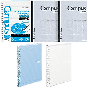 KOKUYO Back to School Supply Set Pack of 30. School Supply Kit Back to School Study Essentials Stationery Set Gift. Notebooks Binders Refill Paper Ballpoint pen Pencil Glue Stick Scissor and Stapler