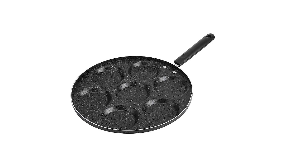 MAVIS LAVEN 7-Grid Egg Frying Pan - Non-Stick & Durable