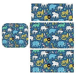 African Animals Cute Sticker Skin Protector Full Print Slim Cover for Switch Console and Switch Lite