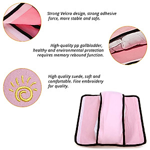 Jenbode 2 pcs Auto Pillow Car Safety Belt Protect, Shoulder Pad, Adjust Vehicle Seat Belt Cushion for Kids （Grey，Pink）