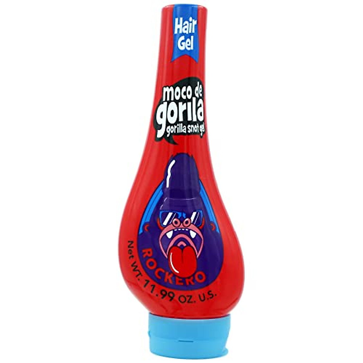 Moco de Gorila, Explosive Rocker Hair Styling Gel, Long-Lasting Hold, Reactivatable with water, 3-Pack of 11.92 Oz Each, 3 Squeezable Bottles.