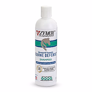 Zymox Equine Defense Advanced Formula Shampoo, 12oz. – Horse Coat Care: Cleans, Refreshes, Hydrates & Nourishes Skin, Mane & Tail