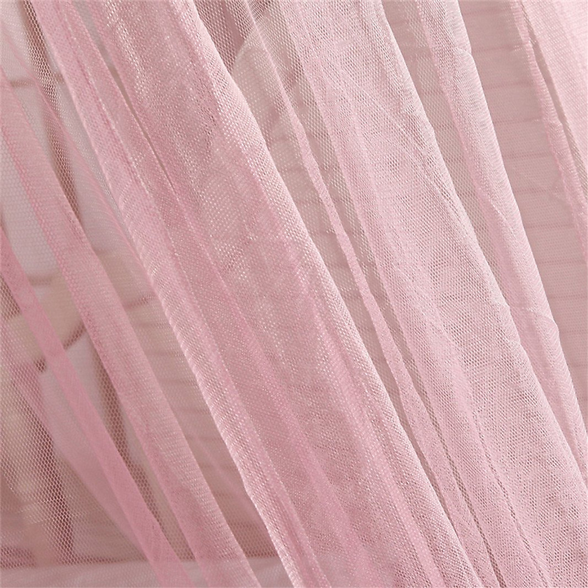 Floralby Princess Bed Net Canopy Bedding Decor Sweet Style Round Dome Mosquito Net (Pink)