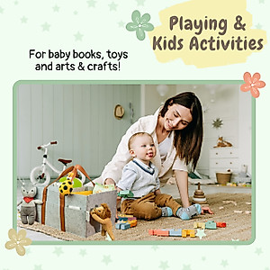 SanYeth Minimalist Grey Felt Diaper Caddy - Organizer Basket for Car, Nursery & Travel - 3 Compartment, Portable, Neutral Gift for Baby Boy or Girl