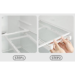 Allpdesky Refrigerator Eggs Storage Box Plastic Food Storage Container Pull-out Drawer Holder Kitchen Fridge Fresh-Keeping Organizer Shelf