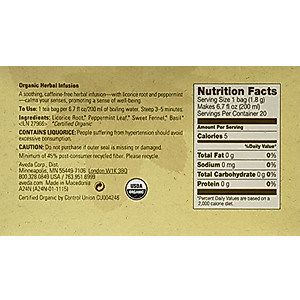 Aveda Comforting Tea Bags, 20 Count