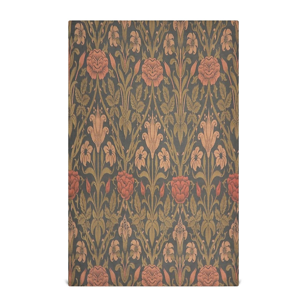 ALAZA William Morris Flowers Floral Prints124 Kitchen Towels Absorbent Dish Towels Soft Wash Clothes for Drying Dishes Cleaning Towels for Home Decorations Set of 6, 28 X 18 Inch