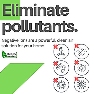 IonPacific ionMi, Wearable Negative Ionizer with Highest Output - Up to 20 Million Negative Ions/Sec, USB Rechargeable, Eliminates: Pollutants, Allergens, Mold, Germs (2-Pack)