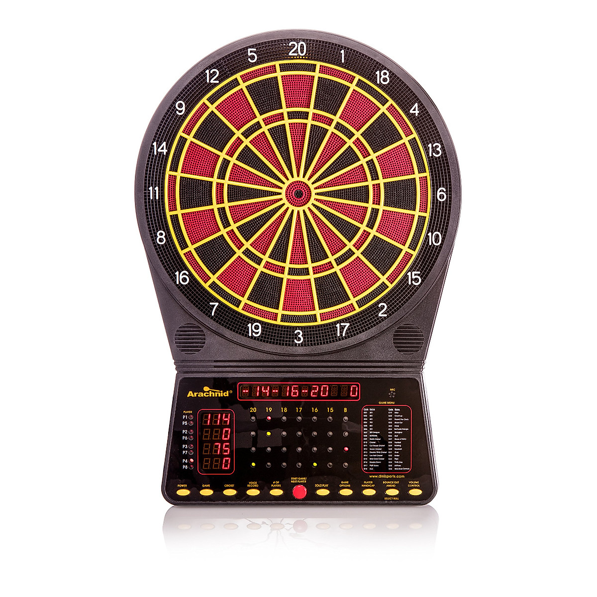 Arachnid Cricket Pro 300 Soft-Tip Electronic Dartboard Game Features 36 Games with 175 Options,Black