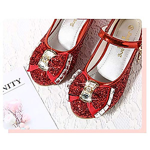 Cadidi Dinos Girl Dress Wedding Party Heel Mary Jane Princess Flower Shoes (Toddler/Little Kid/Big Kid) 1 M US Little Kid