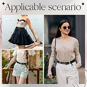 UTENEW Heart Shape Belts Wide Black Leather Waist Belt Women Jeans Pants Dresses with Alloy Buckle, Gold