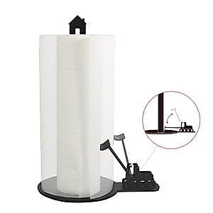 Onlycee Bulldozer Paper Tower Holder Kitchen Standing Countertop Paper Towl Roll Stand Rack Dispenser